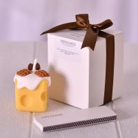 China Stone Style Cute Cheese Aromatherapy Candle Handheld Gift Box for Girls' Birthday Joy for sale