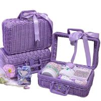 China Advanced Handheld Purple Picnic Basket Ideal for Activities and Women's Birthday Gifts for sale