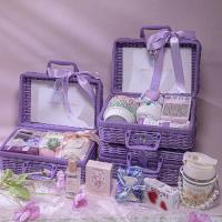 China Advanced Handheld Purple Picnic Basket Ideal for Activities and Women's Birthday Gifts for sale