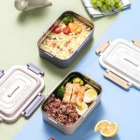 China 304 Stainless Steel Sealed Lunch Box Simple Sealing and Portable for Employee Benefits for sale
