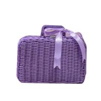 China Advanced Handheld Purple Picnic Basket Ideal for Activities and Women's Birthday Gifts for sale