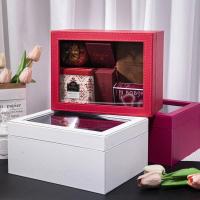 China Alumni Relations Transparent Window Opening Heaven and Earth Cover Box for Bridesmaids for sale