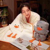 China Cartoon Duck Lunch Rest Air Conditioning Roll Blanket Keep Your Employees Comfortable for sale