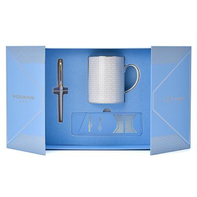 China IM Twilight City Pearl Pen Wedgwood Platinum Geometry Mug Joint Set for Event Gifting for sale