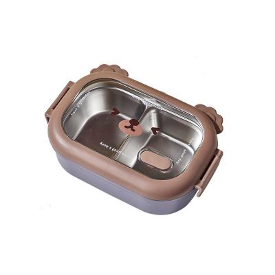China Stainless Steel Insulated Lunch Box for Children's Day Gift 2 Color Graphics Printing for sale