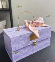 China Exclusive Wedding Gift Set Eco-friendly Purple Metal Candy Box for Automotive Lovers for sale