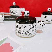 China Silk Screen Printing Techniques for Graphics Cute Black and White Chubby Mug B2B Gift for sale