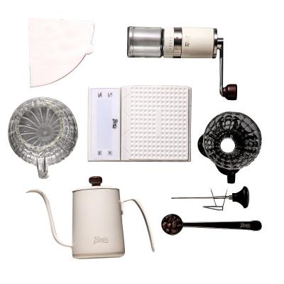 China Nine Piece Outdoor Hand Brewed Coffee Set Customized Size and Color for Company Gifts for sale