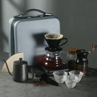 China Presentation Gift Set Style Travel Coffee Set Portable Outdoor Coffee Equipment Business Gift for sale