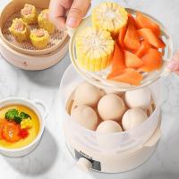 China Hotel and Resort Double Layer Egg Cooker Small Power Steamer for Household Dormitories for sale