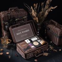 China Hotel and Resort Business Gift Set Coffee Vine Basket with 1 Color Graphics Printing for sale