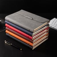 China Three Fold Loose Leaf Notebook Two-Piece Set Leather Business Office Diary Book Anniversary Gift for sale