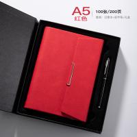 China Three Fold Loose Leaf Notebook Two-Piece Set Leather Business Office Diary Book Anniversary Gift for sale