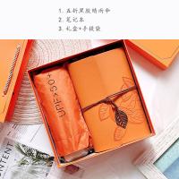 China Customized Color Orange Fashion Entry Gift with Hand Warm Cup Notebook Good Luck Pendant for sale