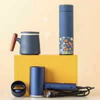 China Four Piece Business Gift Set Notebook Pen Bookmark and Umbrella with Customized Logo for sale