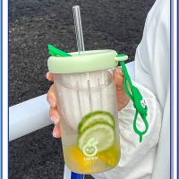China Tea Separation Tea Cup 500ml High Appearance Cold Extraction Cup with Straw Water Cup Activity Gift for sale