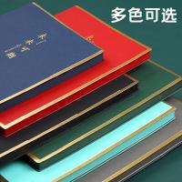 China Yellow Business Leather Face Book Gift Box with Two Piece Set of Notebooks Signature Pen for sale