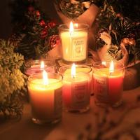 China Alumni Relations Glass Cup Aromatherapy Candle Colored Long Lasting Incense Candle Floor Promotion Gift for sale