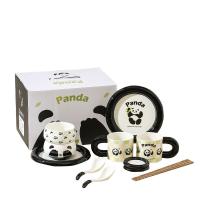 China Upgrade Your Hotel and Resort Dining Experience with Panda Cub Ceramic Gift Box Set for sale