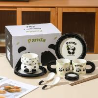 China Upgrade Your Hotel and Resort Dining Experience with Panda Cub Ceramic Gift Box Set for sale