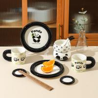 China Upgrade Your Hotel and Resort Dining Experience with Panda Cub Ceramic Gift Box Set for sale