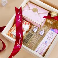China Acrylic Push Cover Net Red Gift Box Ins Style Wooden Box for Corporate Anniversary for sale