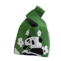 China Colorful Panda Knitted Bag Set Handheld Small Fan Hand Cream Glass Umbrella Gift Set for sale