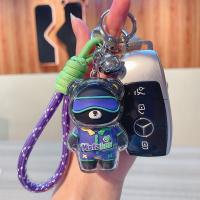 China 2 Color Graphics Printing Cool Bear Keychain Acrylic Doll Keychain for Office Products for sale