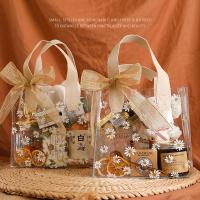 China Hotel and Resort Gifts Little Daisy Hand-held PVC Bow Ribbon Gift Box for Goddess Day for sale
