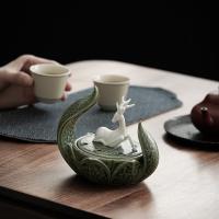 China Decorative Arts and Crafts Ornaments Zhaocai Xiaolu Plate Incense Stove for Clubhouse for sale