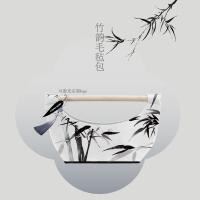 China Antique Bamboo Rhyme Felt Bag Bamboo Leaf Blanket Porcelain Goblet Cup Silk Eye Mask for Goddess Day for sale