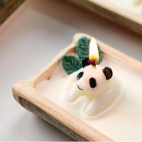 China Customized Bamboo Candle Good Night Panda Aromatherapy for Hotel and Resort Guests for sale