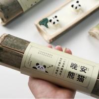 China Customized Bamboo Candle Good Night Panda Aromatherapy for Hotel and Resort Guests for sale