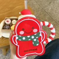 China Hotel and Resort Christmas High Beauty Straw Cup Scarf with Colorful Graphics for sale