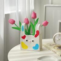 China Silk Screen Printed Ceramic Vase The Perfect Entrance Decoration for Hotel and Resort for sale