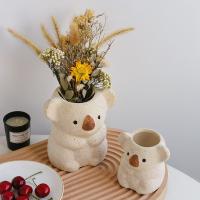 China Father's Day Creative European Style Cartoon Animal Ceramic Flower Pot Decoration Gift for sale