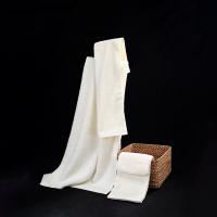 China Customer's Logo Light Luxury Drunken Love Woolen Bath Towel Set with 2 Color Printing for sale