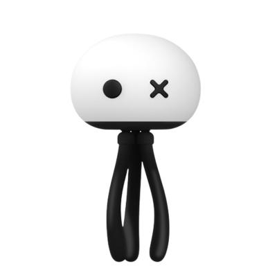 China Customer's Logo Jellyfish Silicone Nightlight with Multi-functional Deformable Bracket for sale