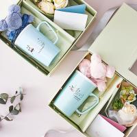 China Creative Ceramic Mug Bear Towel Soap Bouquet Greeting Card Light String Souvenirs for sale