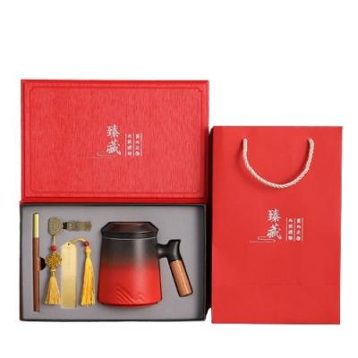 China Fu Lu Storage Fast Cup Set in Portable Leather Gift Box Perfect for Special Occasions for sale