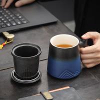 China Fu Lu Storage Fast Cup Set in Portable Leather Gift Box Perfect for Special Occasions for sale