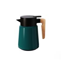 China Stay Hydrated at Work with Nordic Style Wooden Handle Insulated Kettle Large Capacity for sale