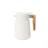 China Stay Hydrated at Work with Nordic Style Wooden Handle Insulated Kettle Large Capacity for sale