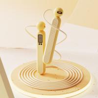 China Silk Screen Printing Household Adjustable Fitness Count Jump Rope for Office Products for sale