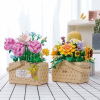 China Belle Di Mini Particle Building Blocks Flower Basket Series A Must-Have for Education for sale