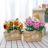 China Belle Di Mini Particle Building Blocks Flower Basket Series A Must-Have for Education for sale