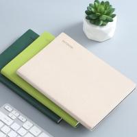 China Simple Solid Color Notebook for Travel Agencies Small Fresh PU Soft Leather Paperback for sale
