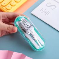 China Color Printing Stainless Steel Cutlery Set Detachable and Portable for Enterprises for sale