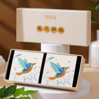 China National Tide Good Luck Auspicious Bird Gift Box Set Brooch *2 Business Gift Customization for sale