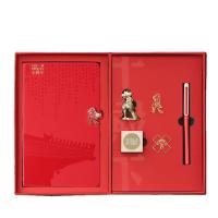 China Gift Set for Agriculture Industry Hand Ledger Book Signature Pen Badge and Phoenix Ornament for sale